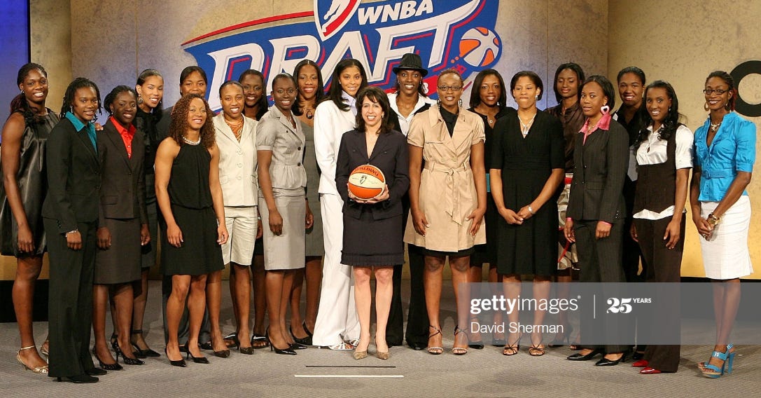 The evolution of WNBA fashion, as told through every draft's class photo