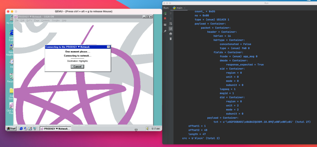 There is a project to recreate the Prodigy online service