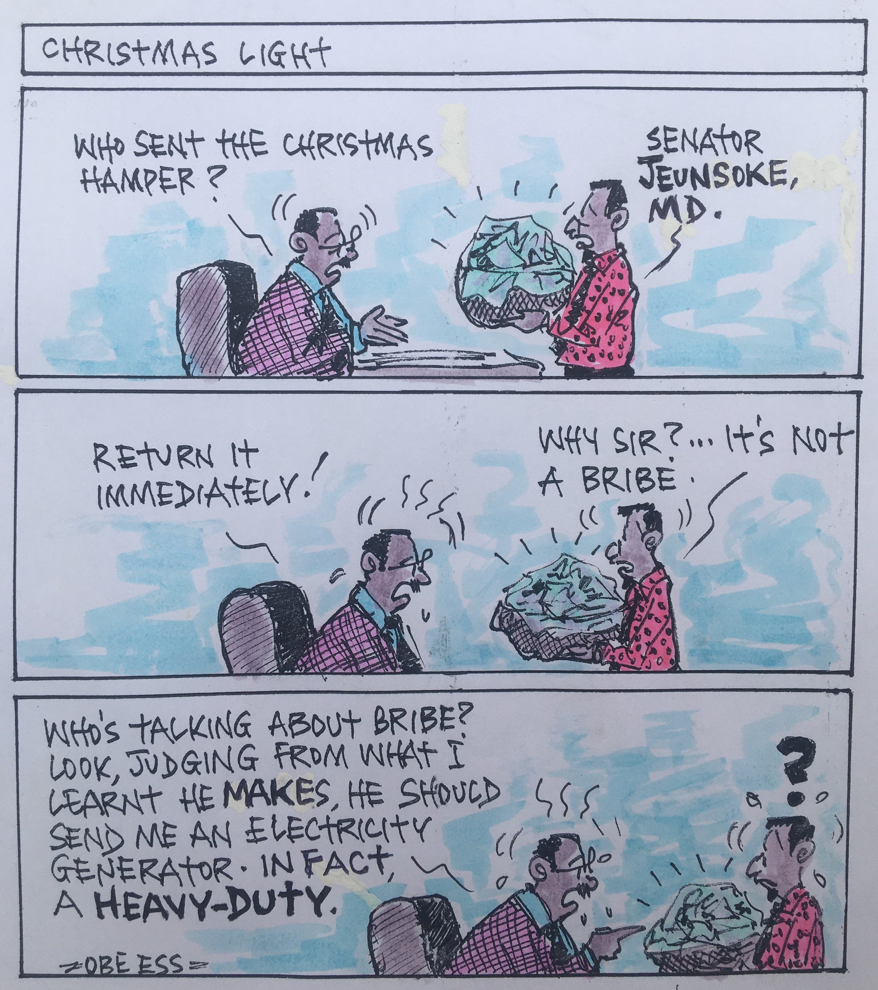 Christmas light - by Obe Ess - Obe’s Newsletter