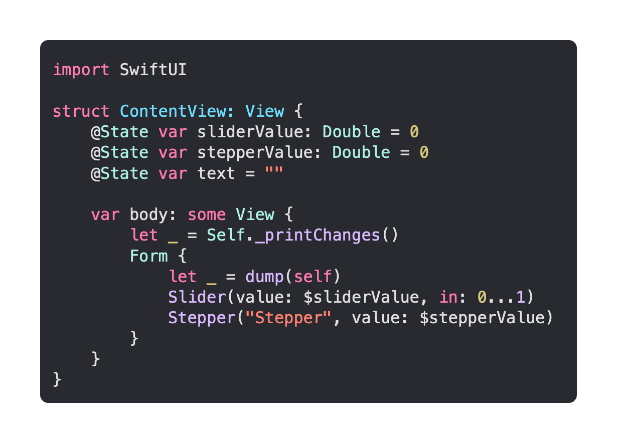 Using CustomReflectable To Debug a SwiftUI View Whenever It Refreshes
