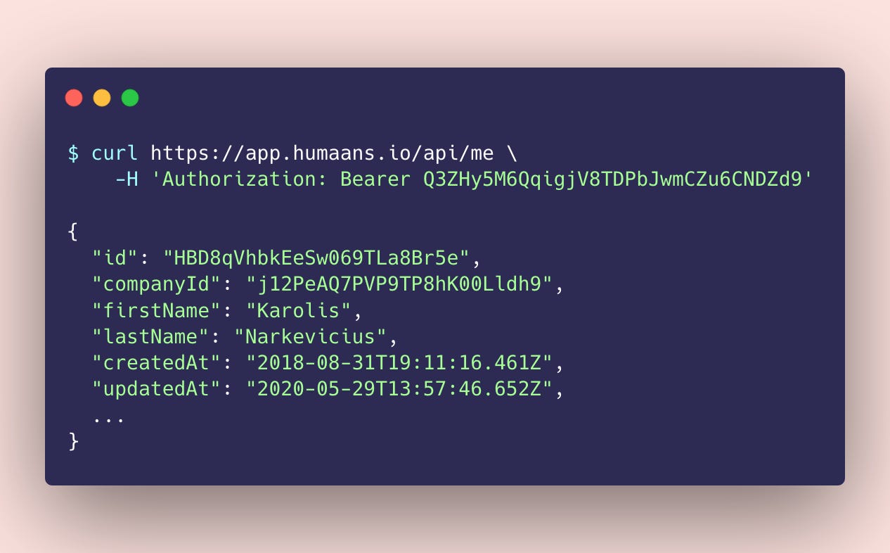 Introducing Humaans API - by Giovanni Luperti - Humaans