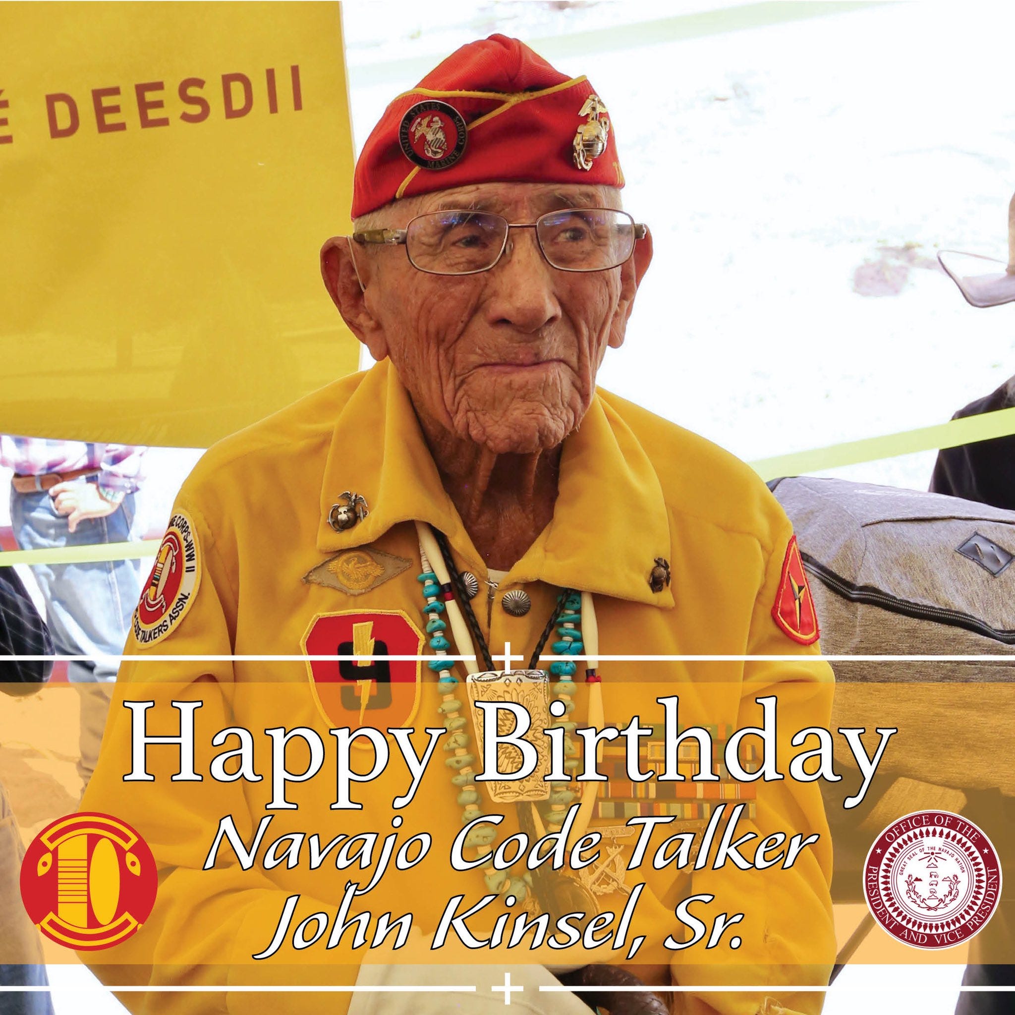 Navajo Code Talker John Kinsel Sr. celebrates major birthday milestone