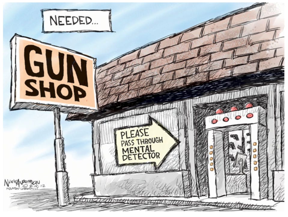 Cartoons About Guns - by Nick Anderson - Pen Strokes