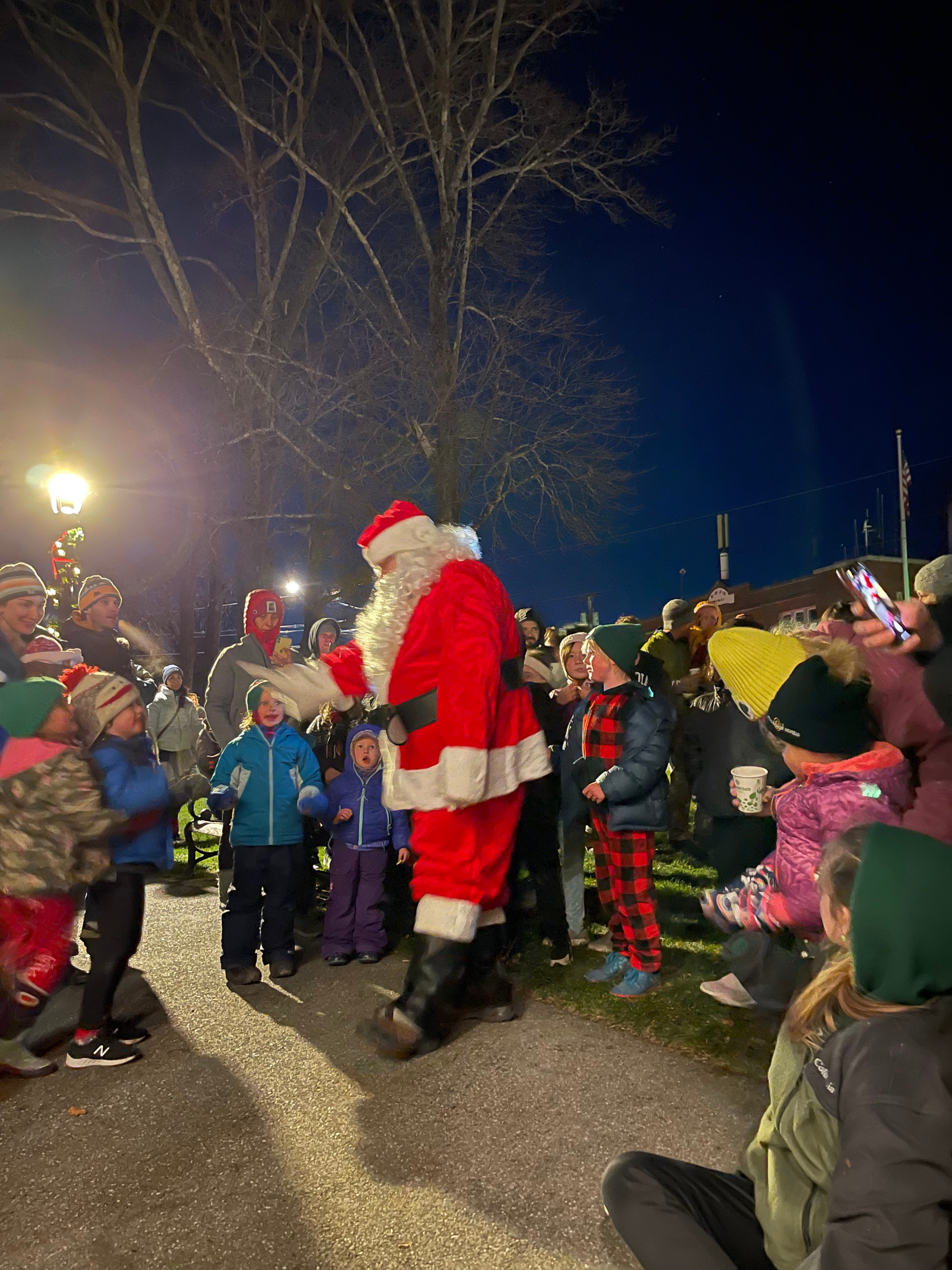 Santa Arrives In Bar Harbor - by Carrie Jones