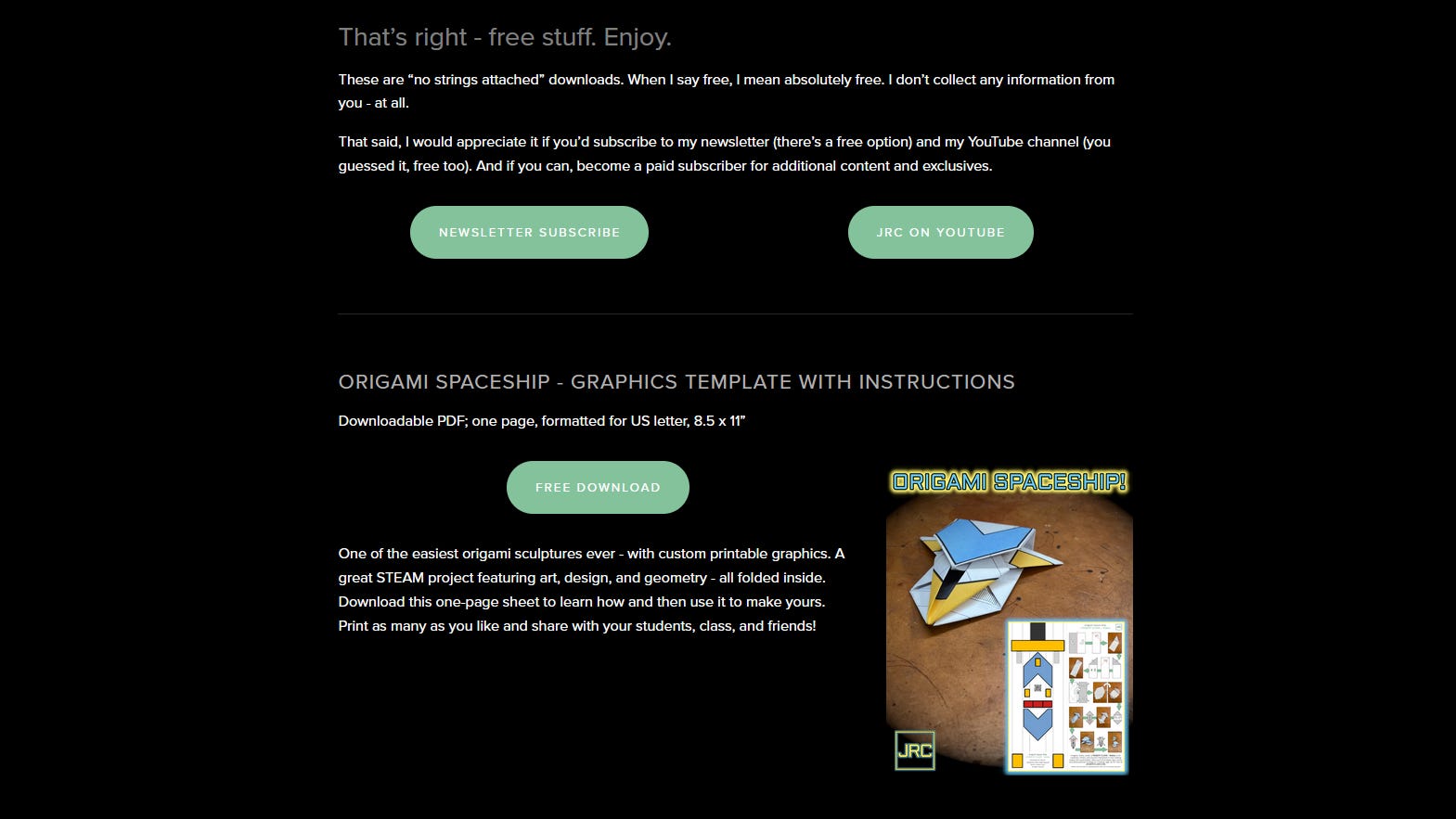 JRC free stuff - J ROBERT CLARK - MAKES