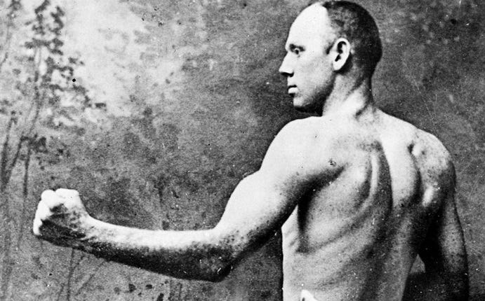 The pioneer of the body shot KO, 'Ruby Rob' Fitzsimmons, and the fistic ...