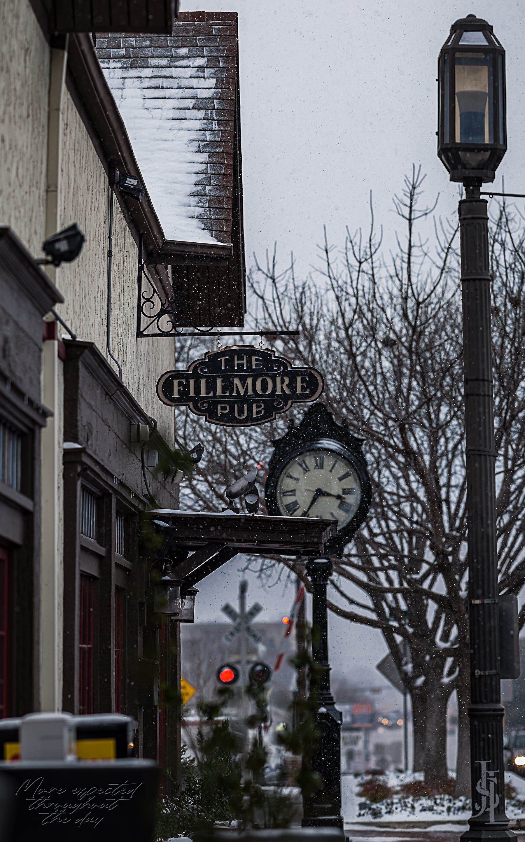 Fifties by the Fire ~ Wintery Pub - by Justin Deming