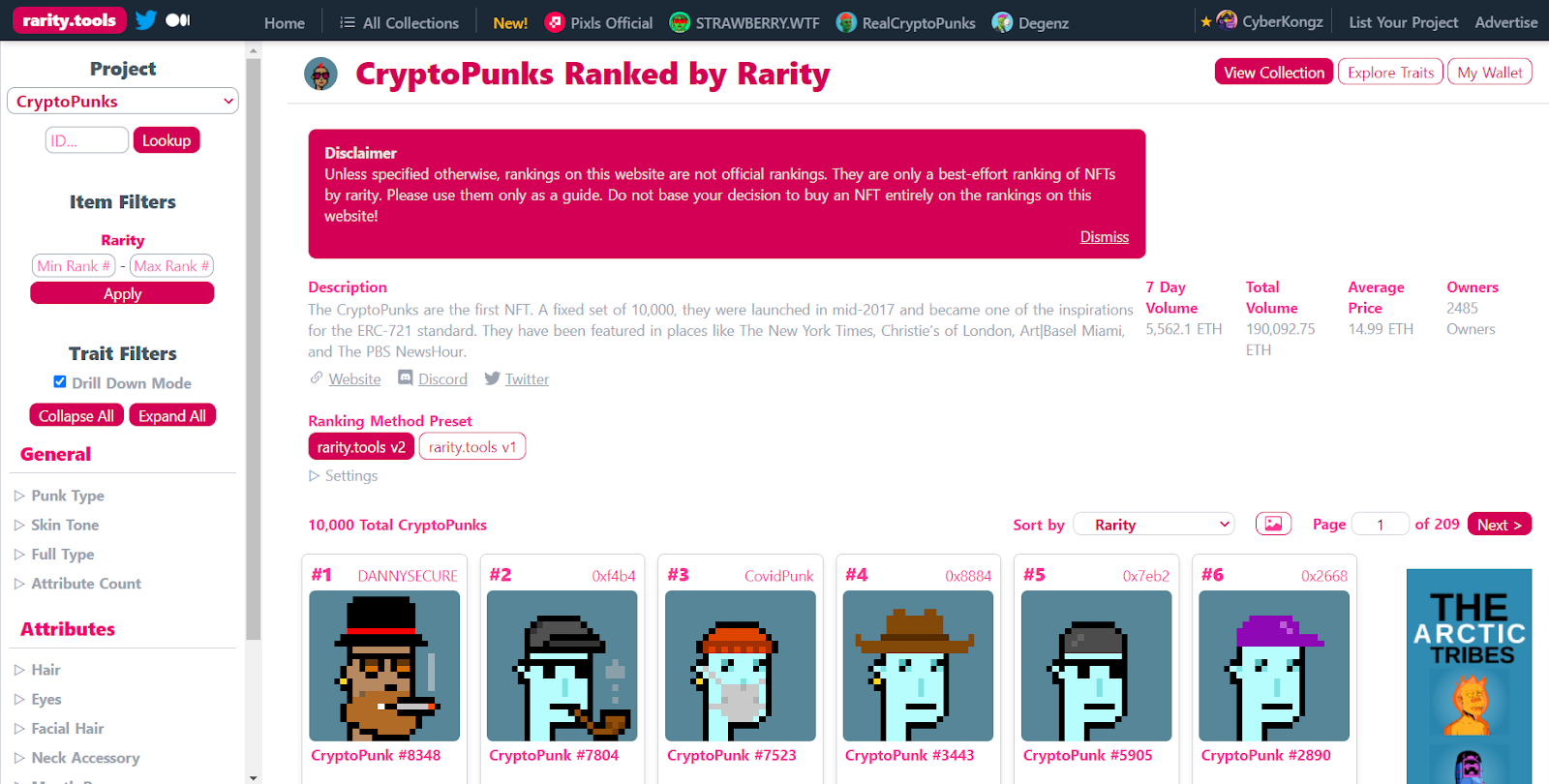 How to use rarity.tools - by William M. Peaster