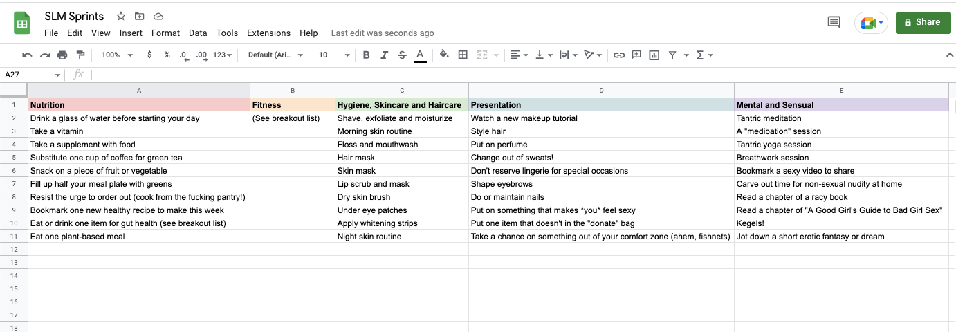 Week 3, Part 1 - by Dani - Spreadsheets to Bed Sheets