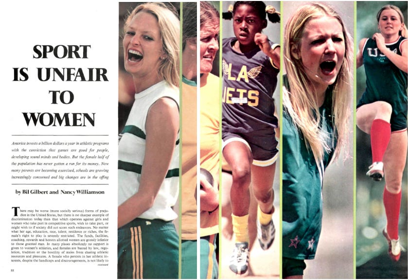 #FromtheArchives: 'Sport Is Unfair to Women' (Sports Illustrated, 1973)