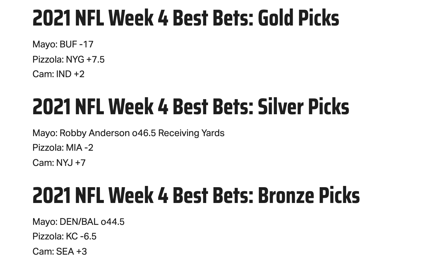 Week 4 Injuries, Player Notes, Props