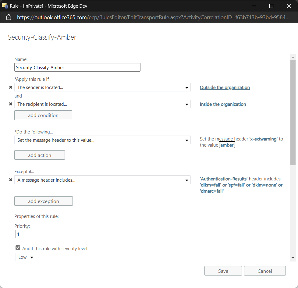 Accessible External Email Warnings - by Andrew Matthews