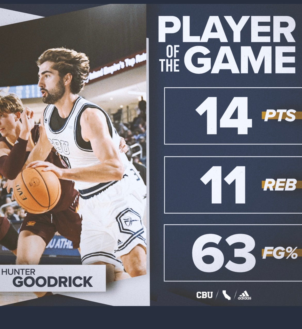 Hunter Goodrick steps up for CBU