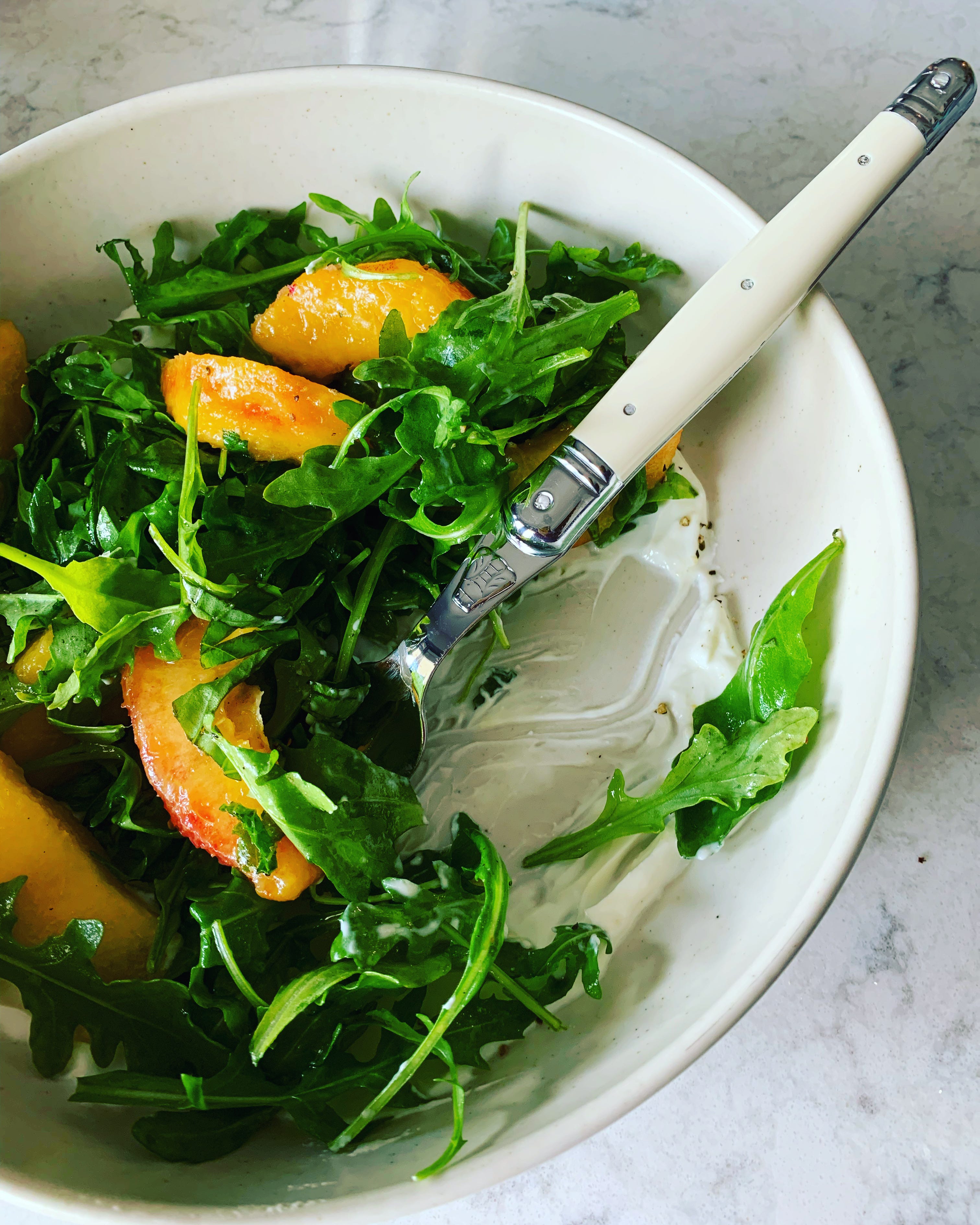 Peachy Early Summer Salads - by emily nunn