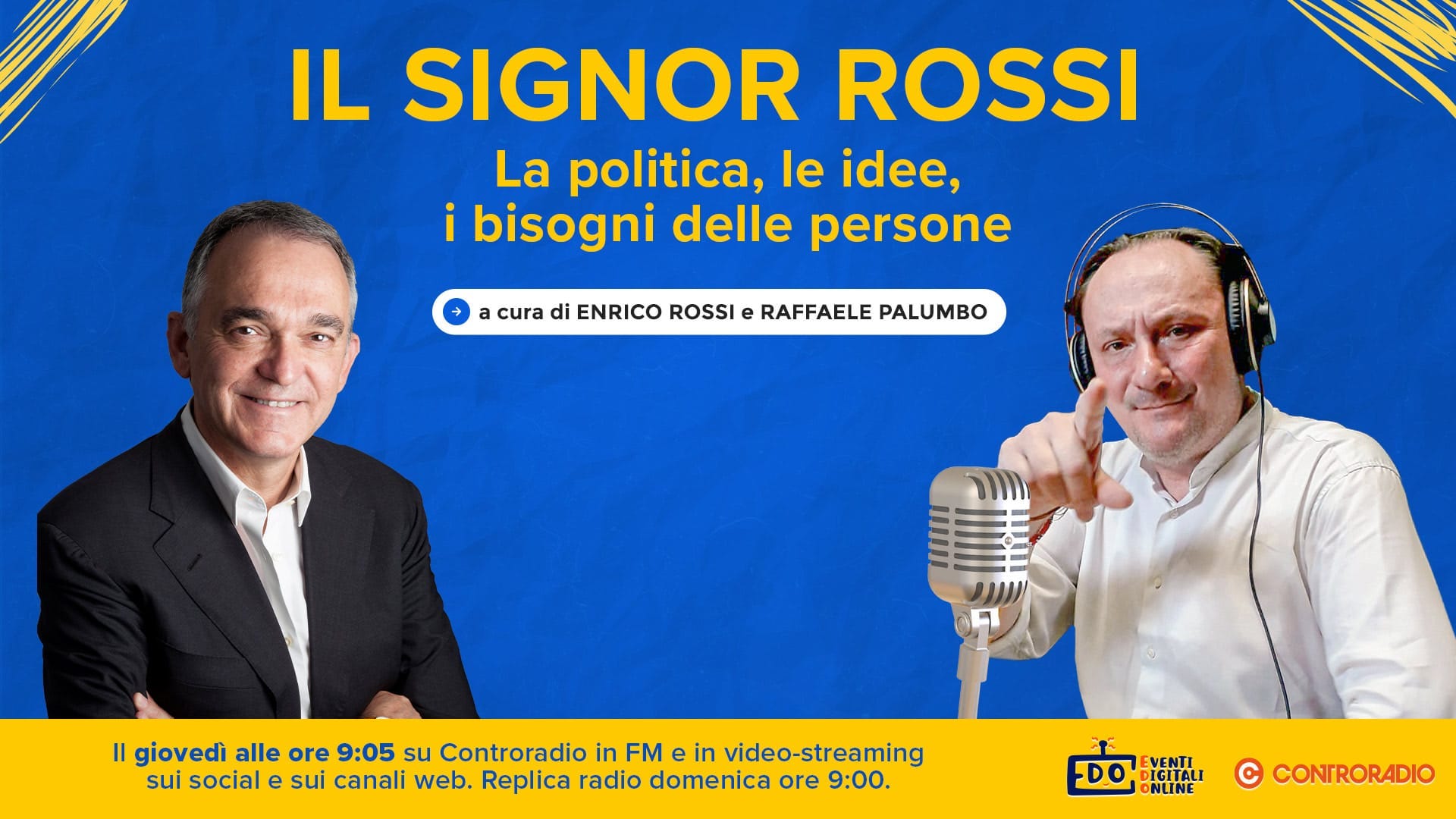 "Il signor Rossi". Ogni giovedì su Controradio