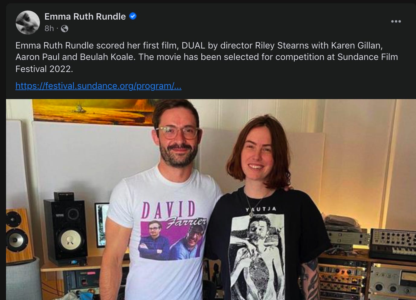 There was a death last week, and it was me