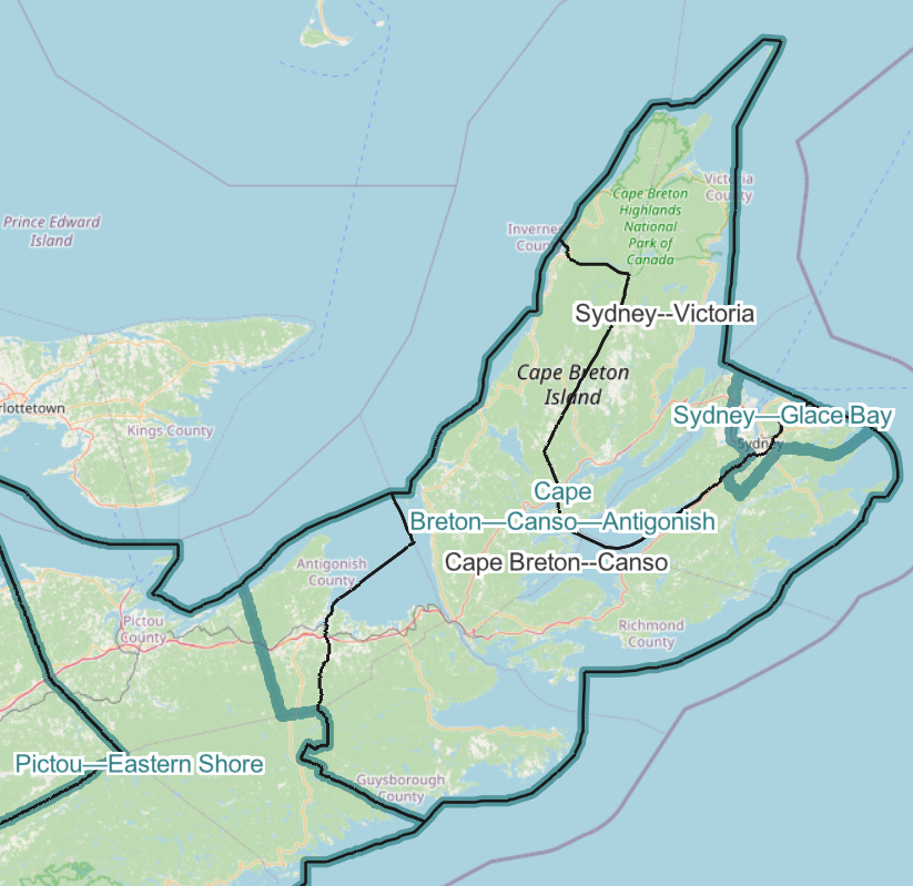 Final Nova Scotia map reverses Liberal gain