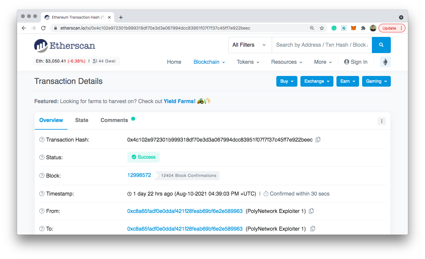 How to send an email to an Ethereum address