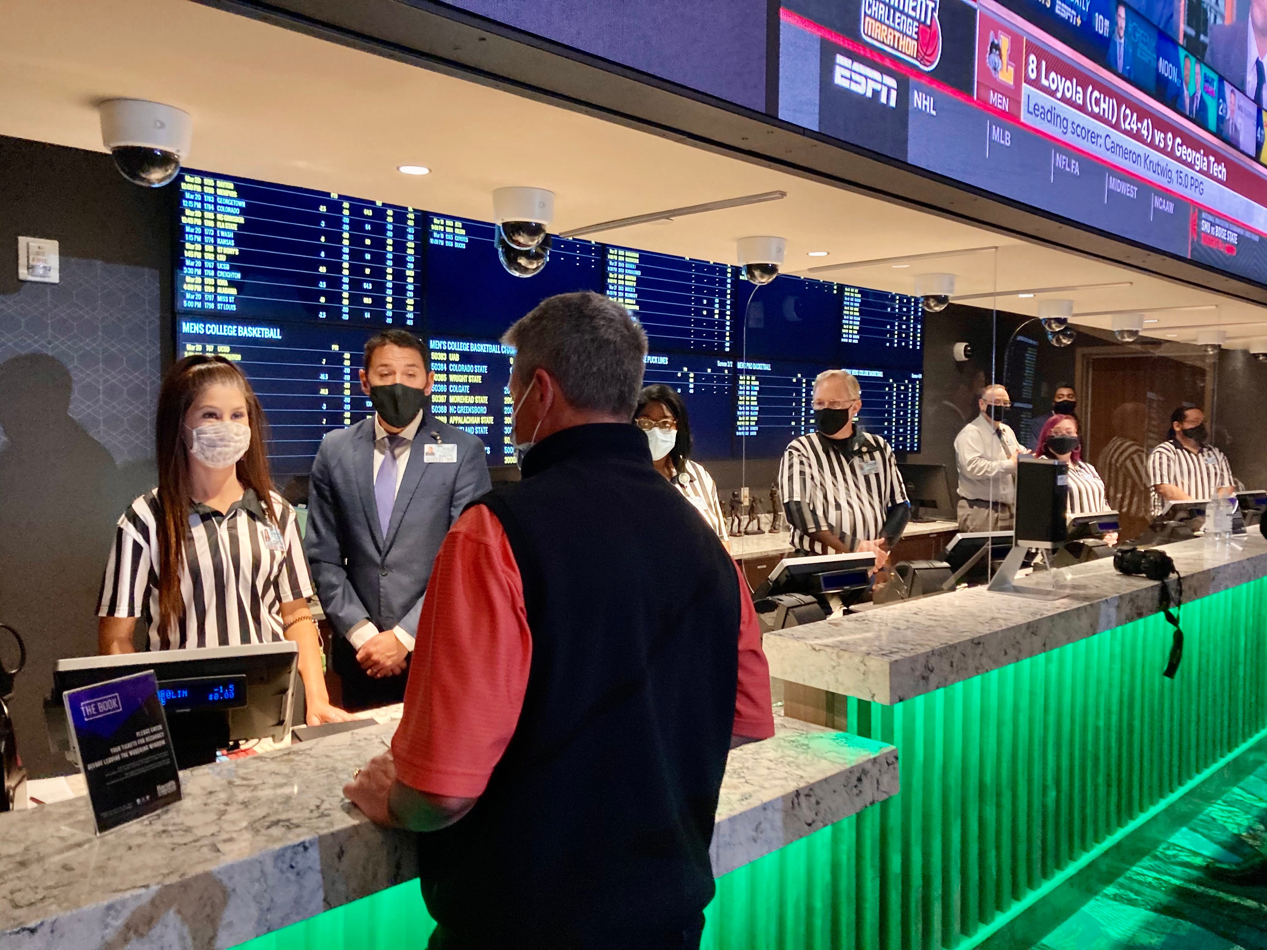 The first day of legal sports gambling in N.C.
