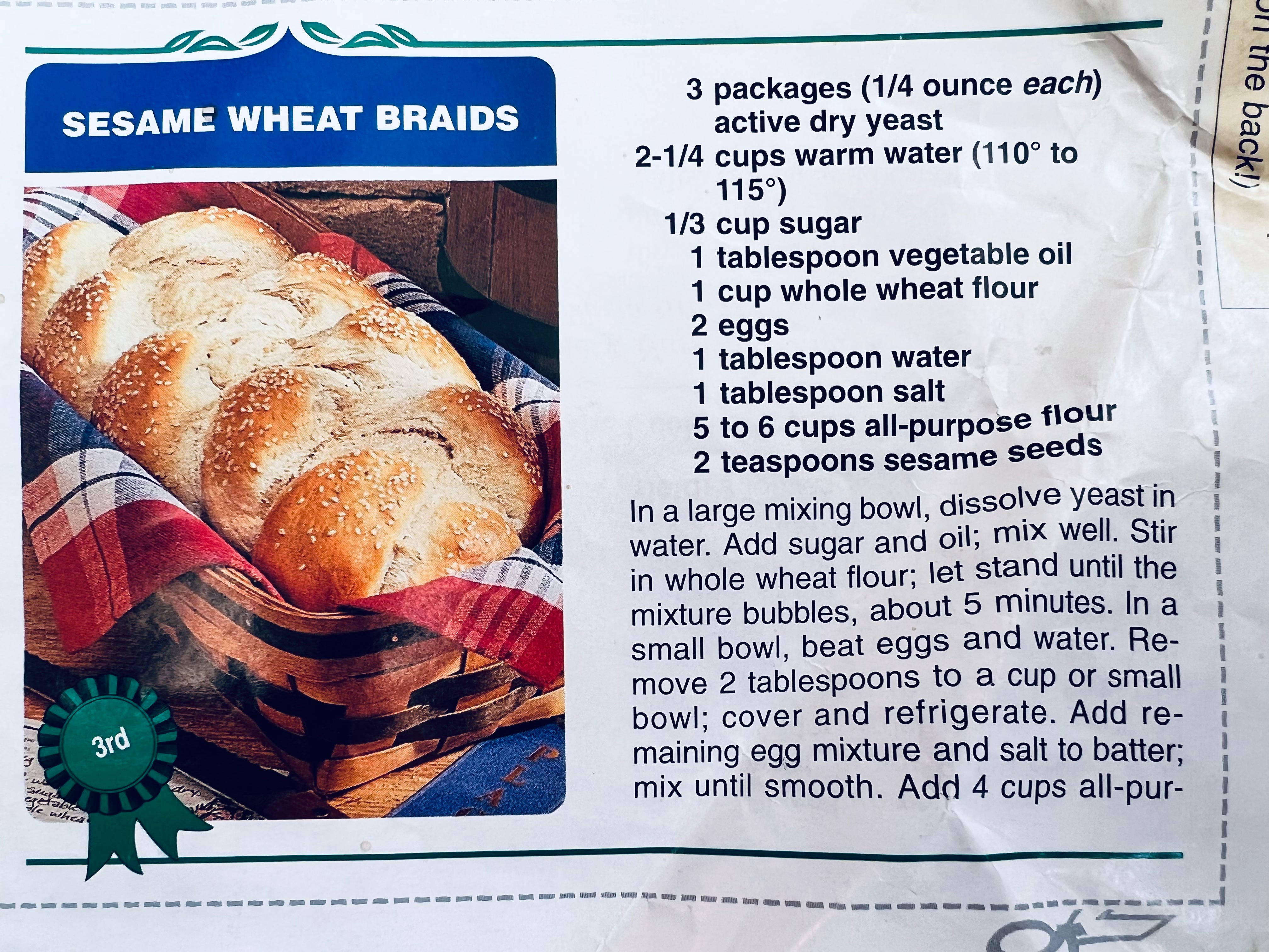 Sesame Wheat Braids - Clippings Club