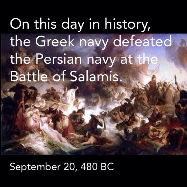 The Battle of Salamis - by George P. Wood