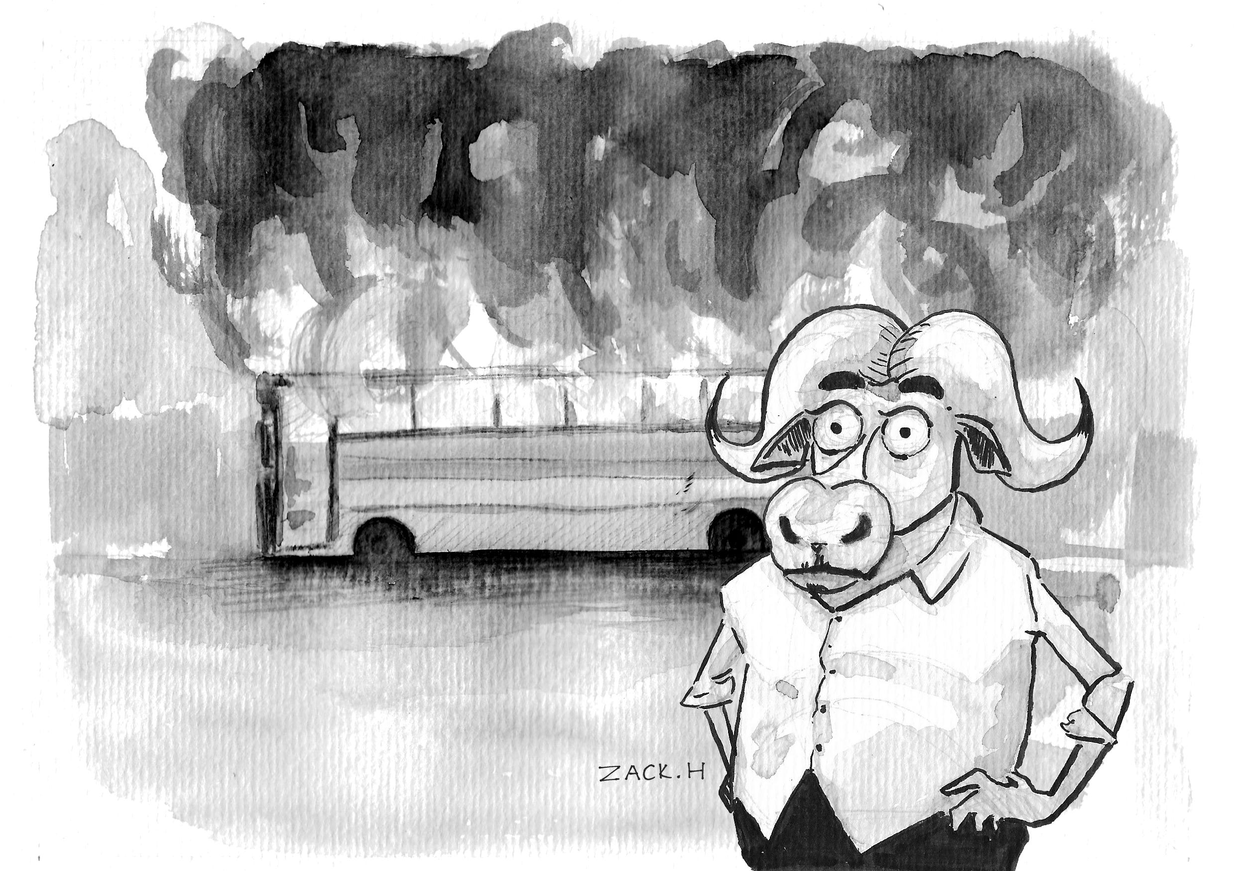 Cartoon Debrief: Buffalo and the Burning Bus