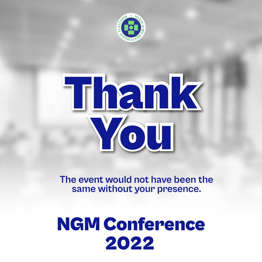 Thank you for Coming - NGM Conference