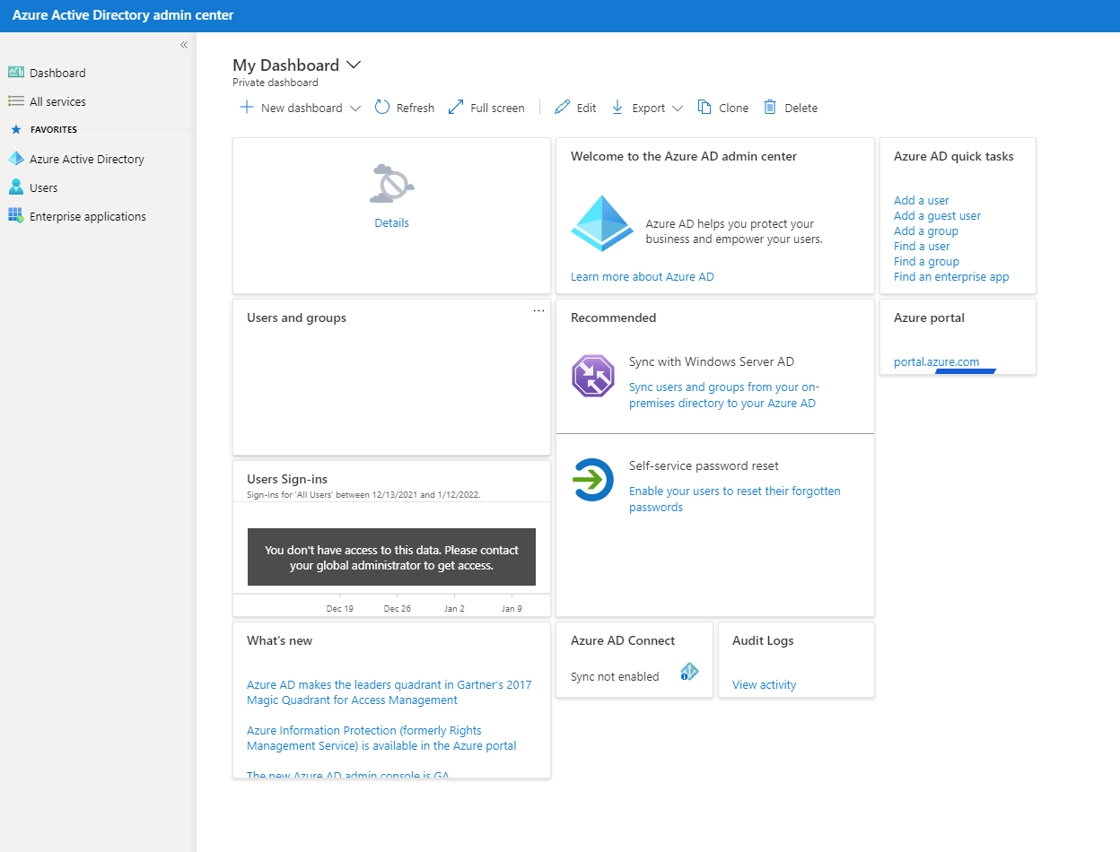 The Microsoft 365 Admin Centers for Security Configuration