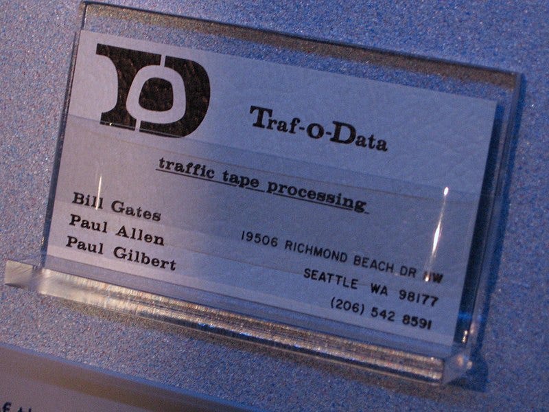 Traf-O-Data: The company before "Microsoft"