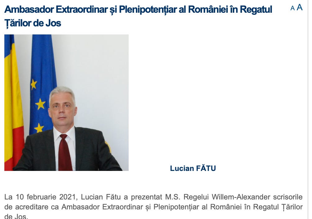 Opus nr. 34 - Ambasadorul României în Țările Josnice e un guvid fără ...
