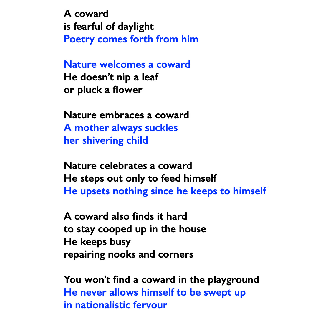 3 poems from 'Songs of a Coward' - by aranya - Poetly