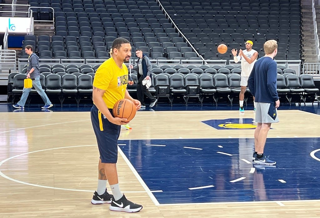 'I'm forever grateful': Pacers assistant Tyler Marsh gifted game ball