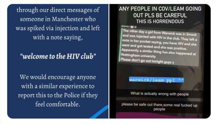 Injection Spiking and the history of needle scares