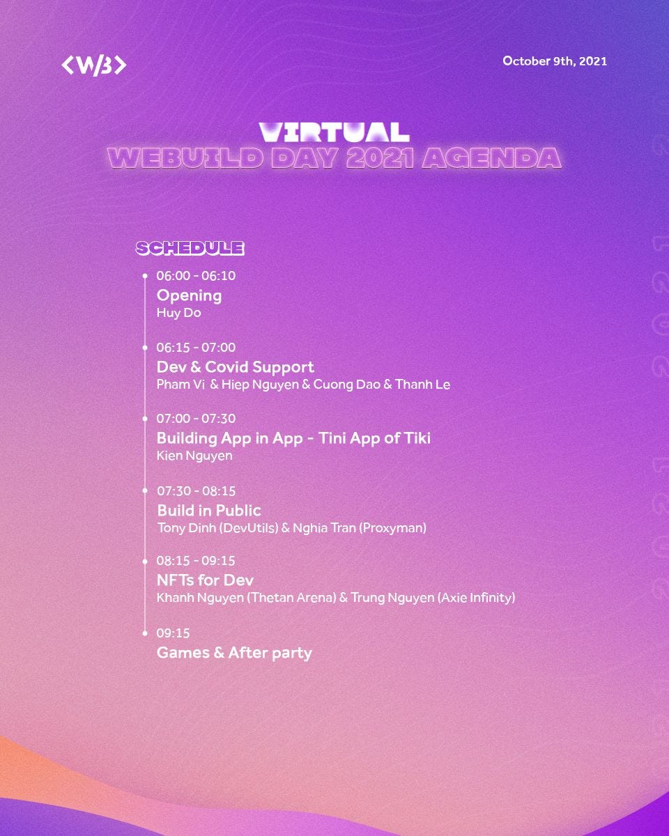 Last call for Virtual WeBuild Day 2021