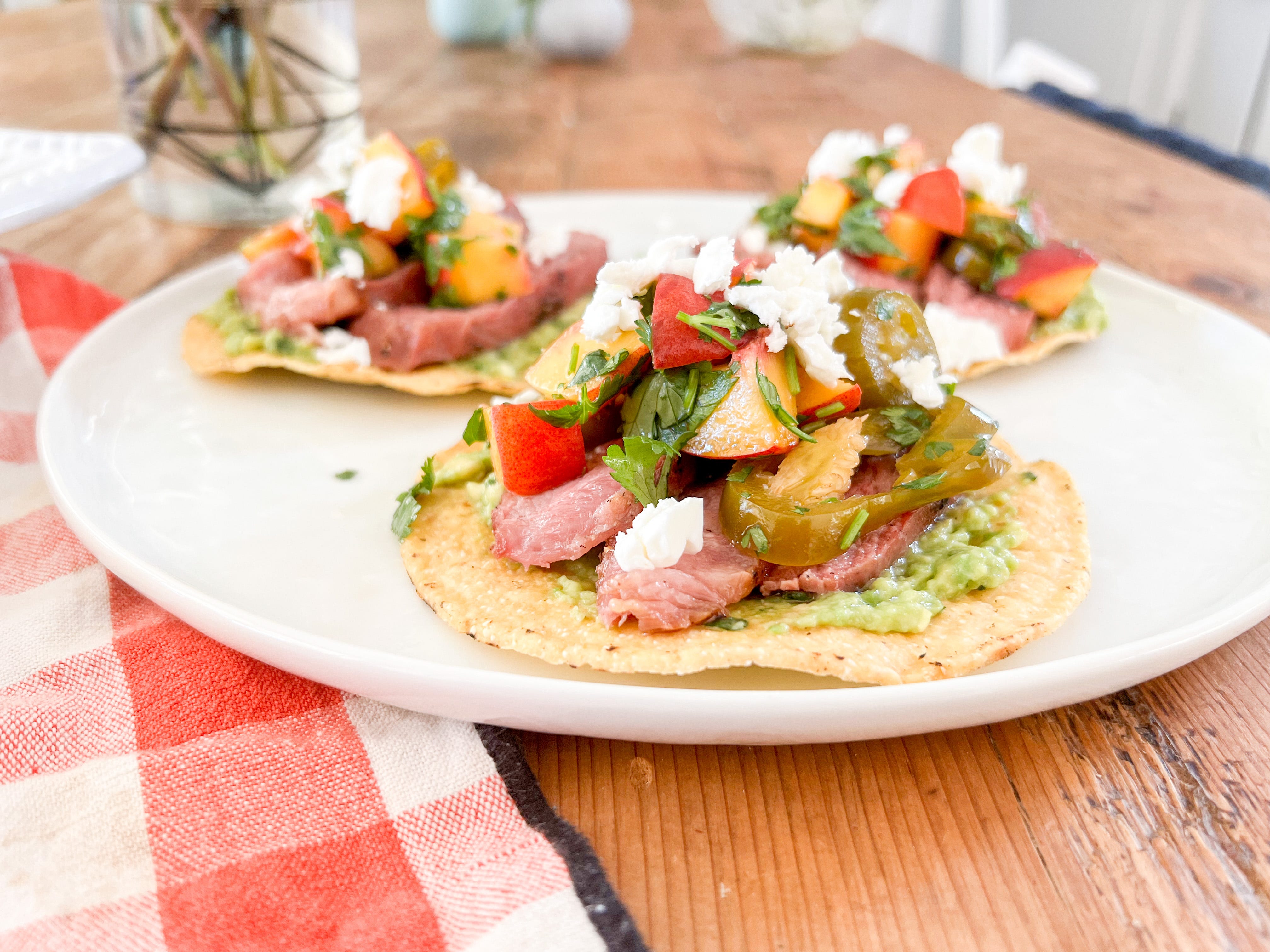 30-minute summer steak tostadas - by Caroline Chambers