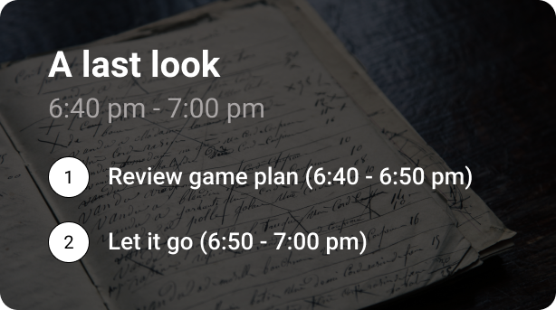 Designing a pre-game routine - by Craig Roh