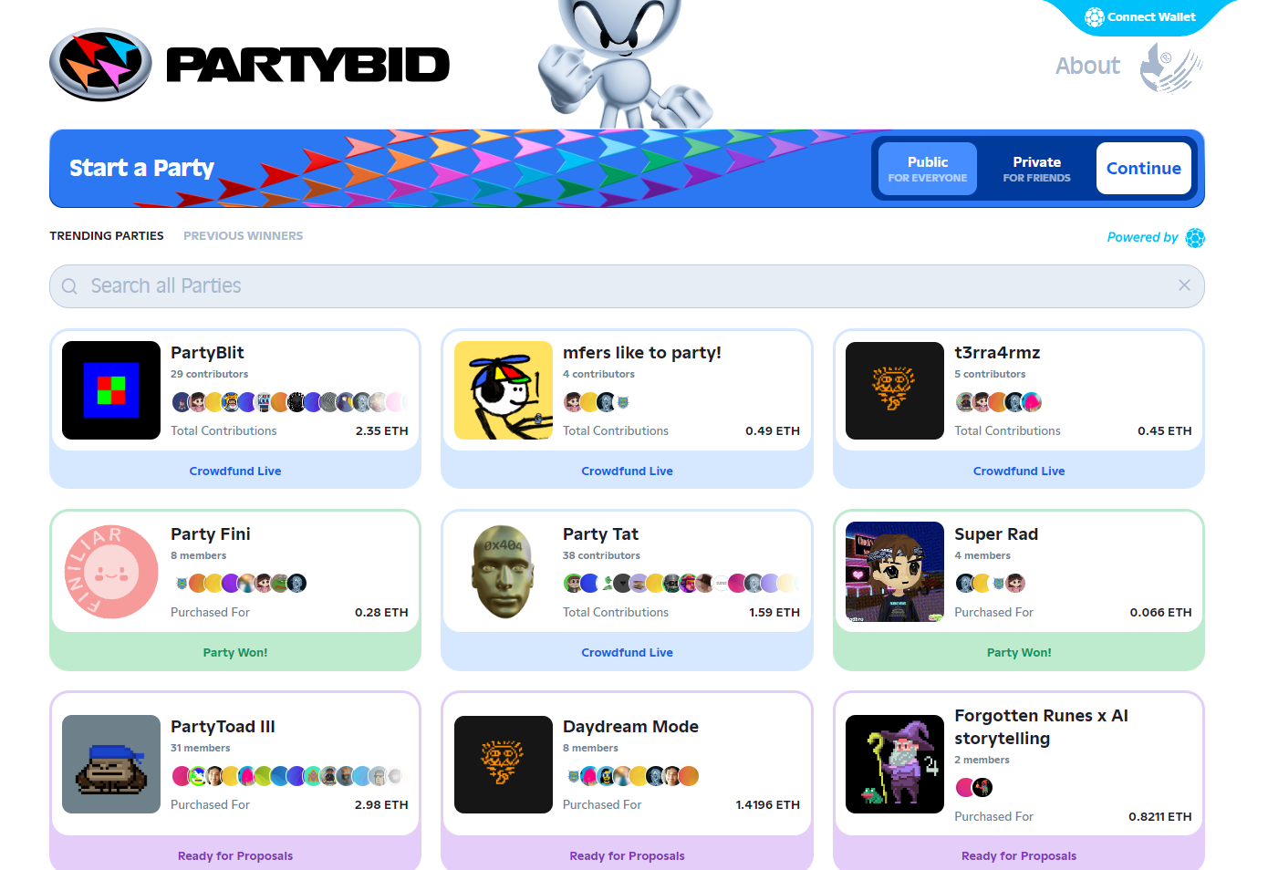 PartyBid evolved 🥳 - by William M. Peaster