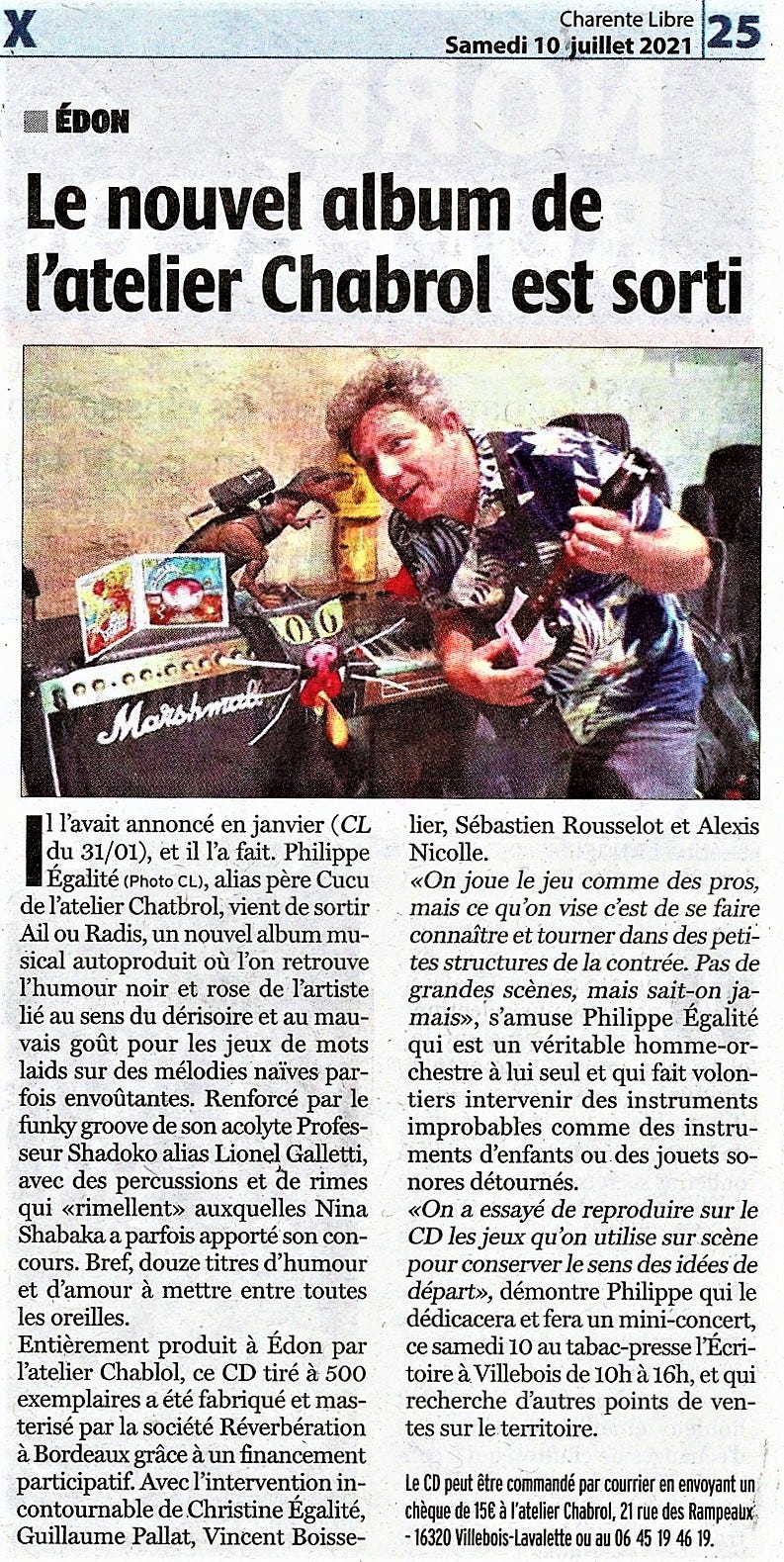 ail ou radis ? Père Cucu - by Atelier Chat Brol