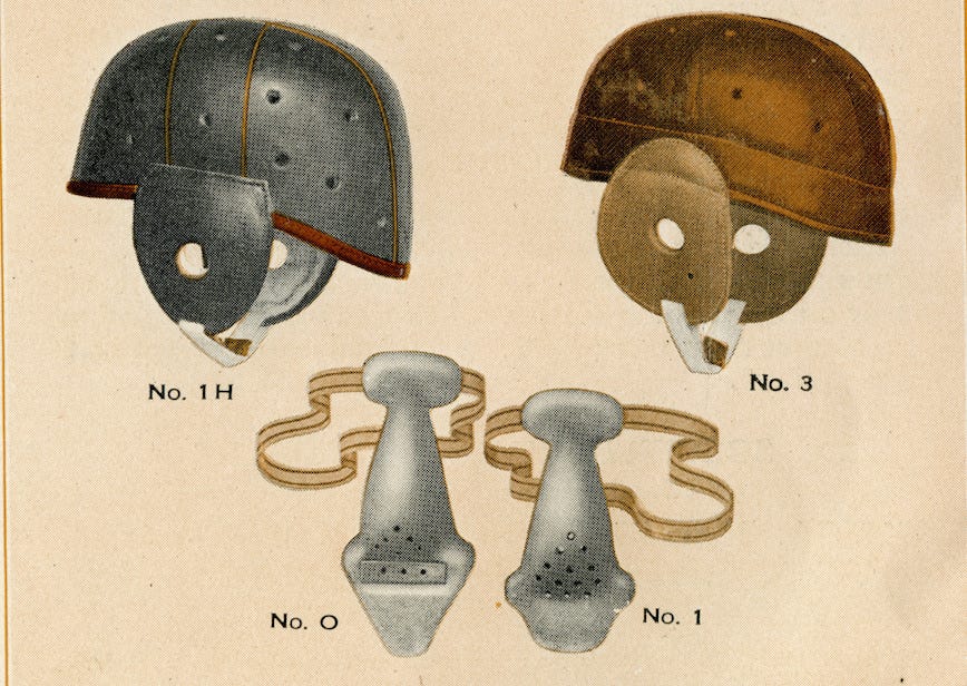 Football History As Told By Sporting Goods Catalogs: Nose Guards and ...