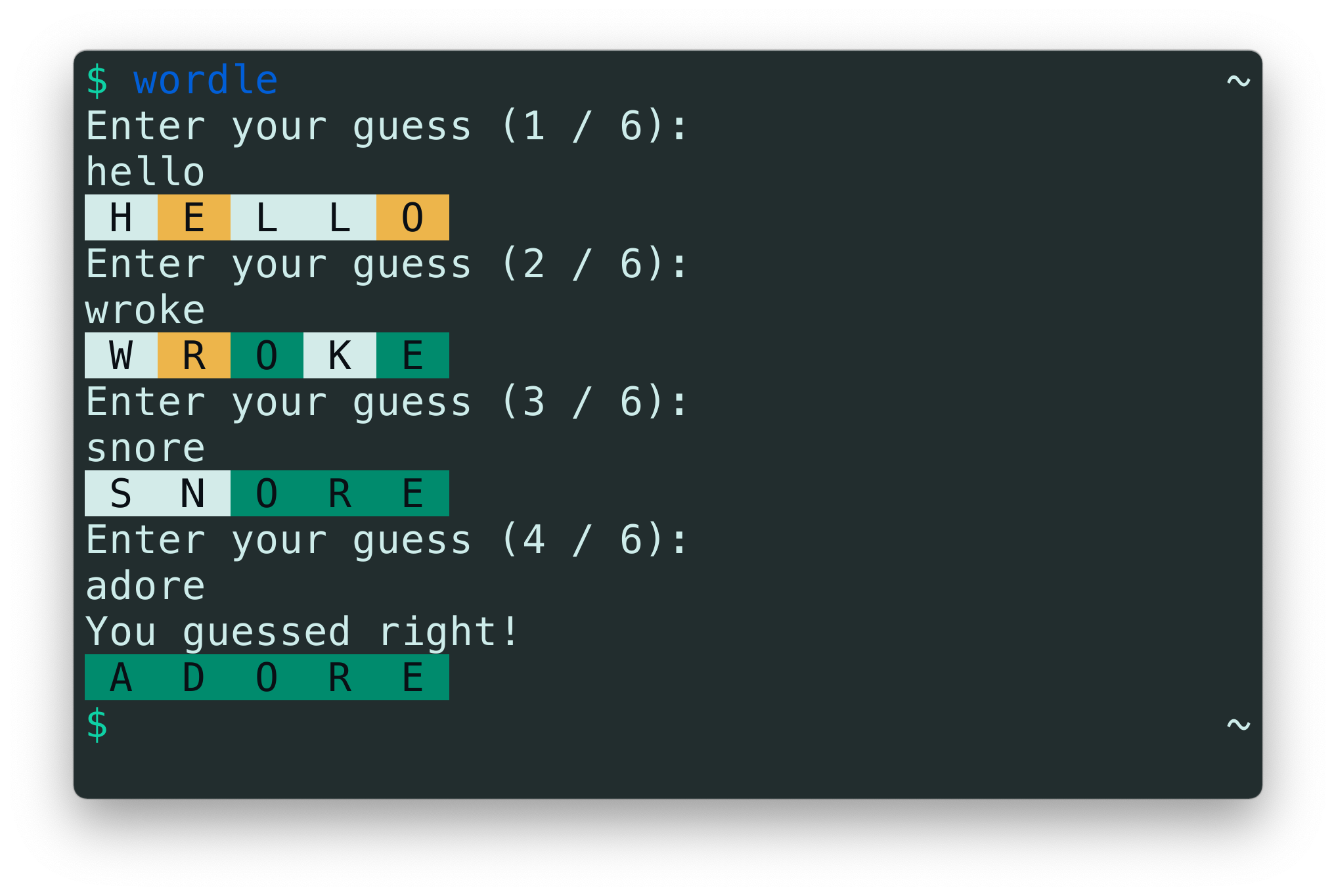 Wordle ported to Windows 3.1, PalmOS, DOS, Linux Terminal... and much more.