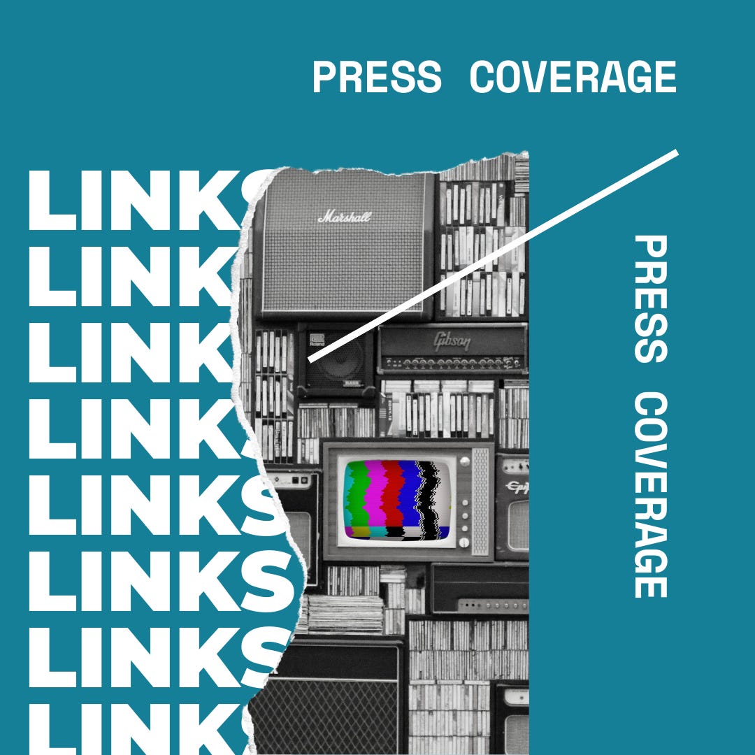 Press Coverage to Date - Jason Stahl's Newsletter