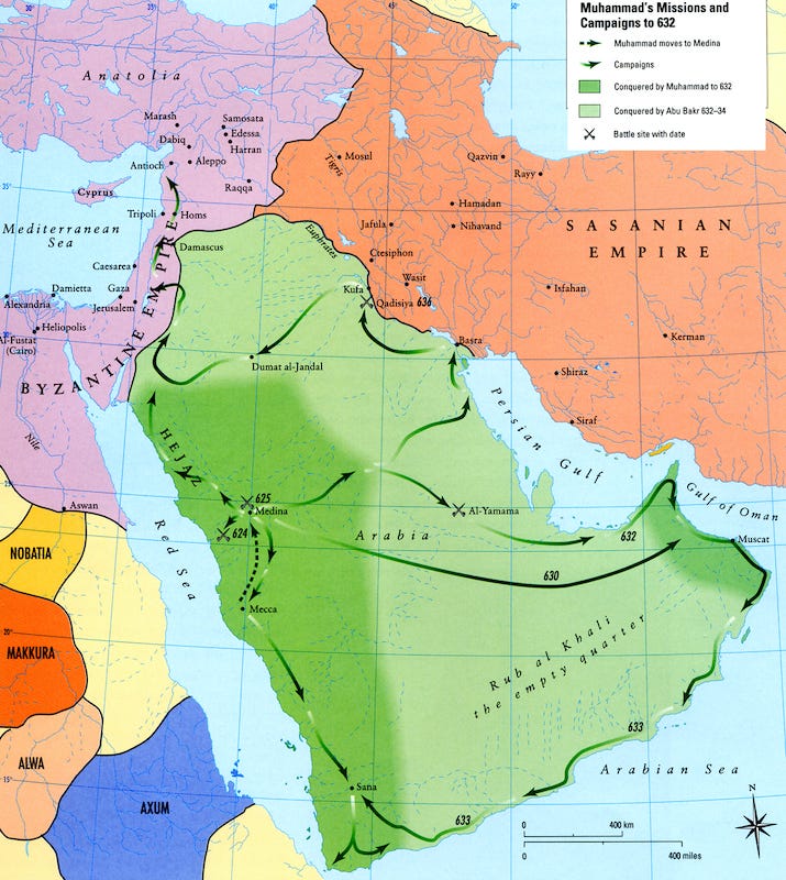 Today (?) in Middle Eastern history: Muhammad conquers Mecca (630?)