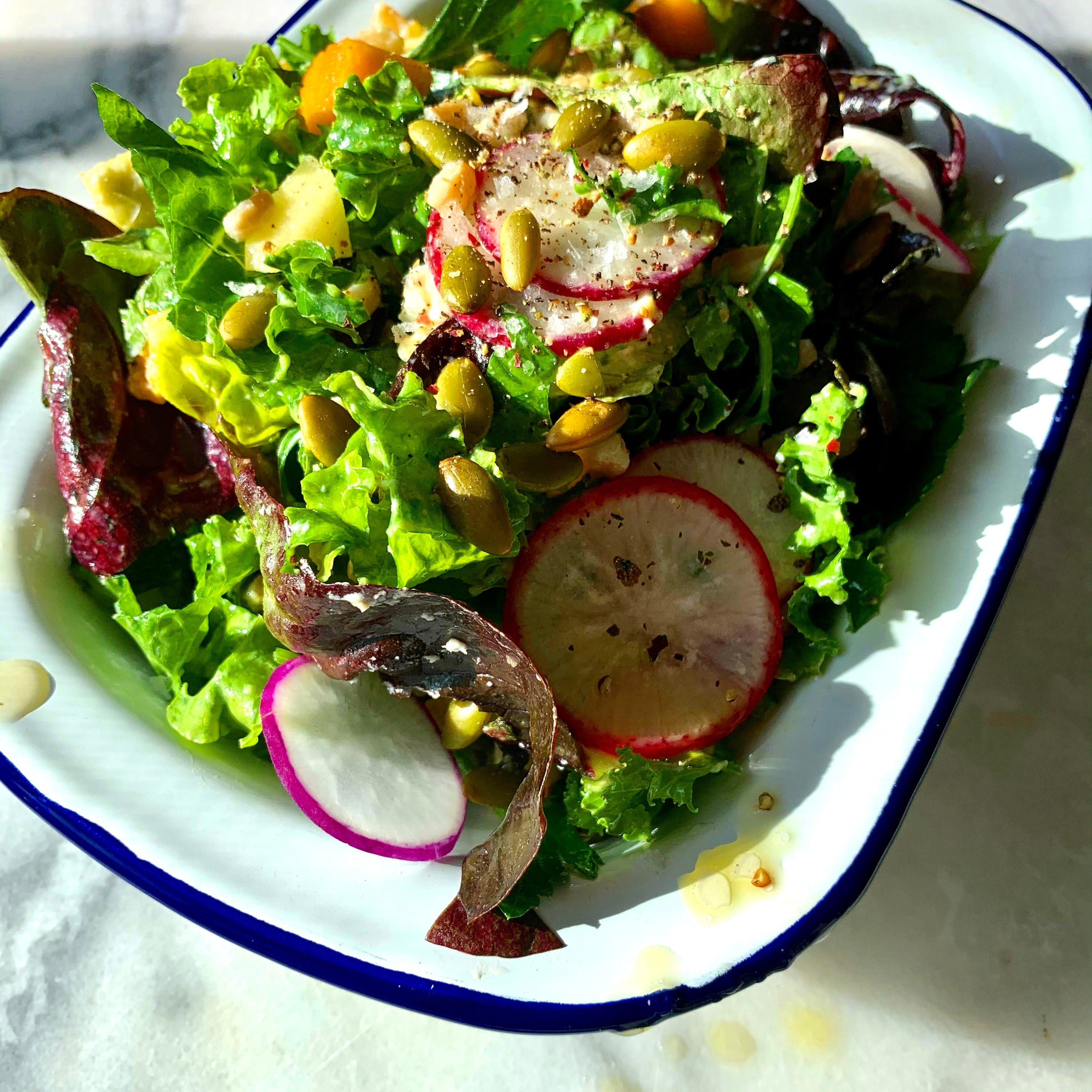 Who can guess the secrets of salad? - by emily nunn