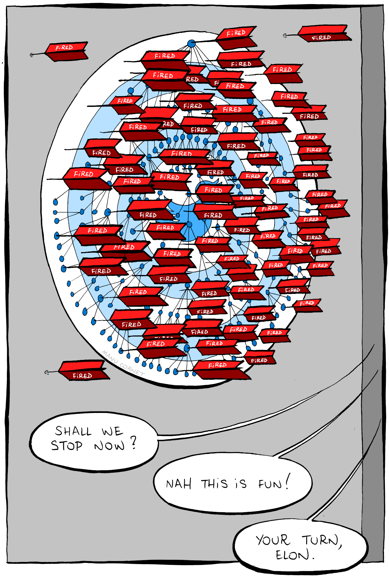 Twitter’s Turbulent Year, As Seen Through One Fired Employee’s Cartoons