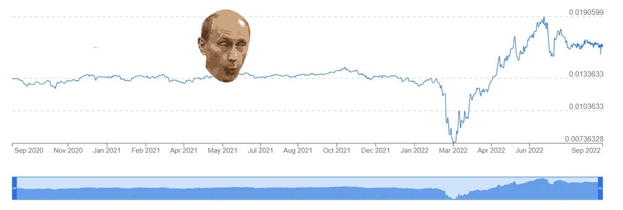 Putin’s Quest to Save the Ruble from “Rubbles”