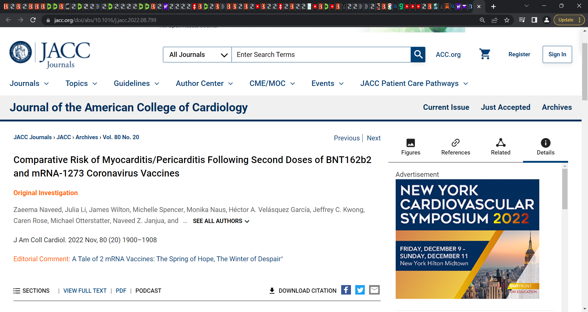 BREAKING COVID VACCINE study by Naveed et al.: "Comparative Risk of ...