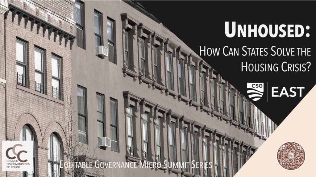 (EVENT) Unhoused: Can States Solve the Housing Crisis?