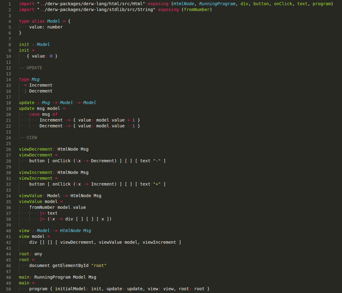 Derw status: January 2022 part 1 - Html support, infrastructure, and ...