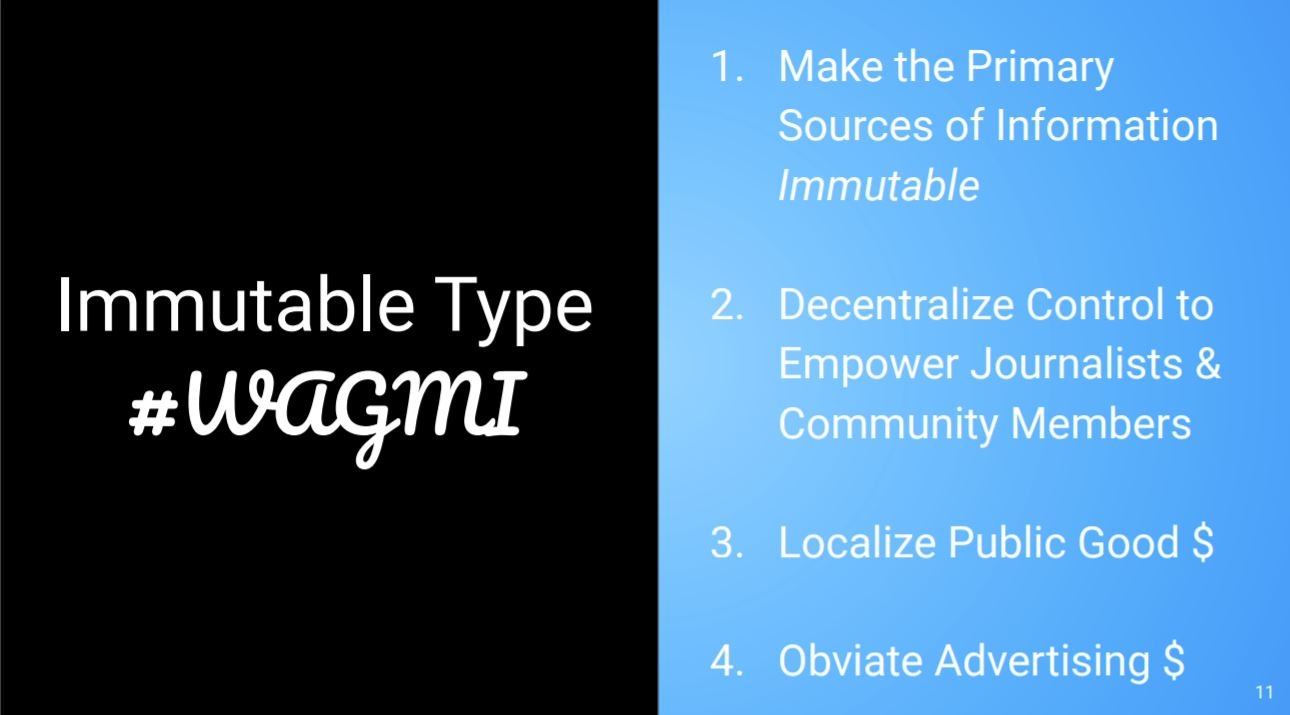 Immutable Type Deck & Roadmap 2022 - by @damon_peters