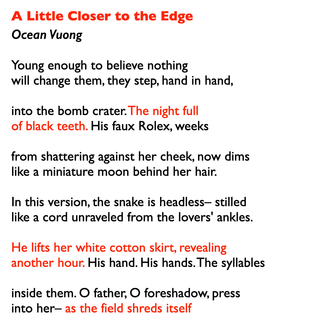 Ocean Vuong via a brief stop at Bei Dao - by aranya